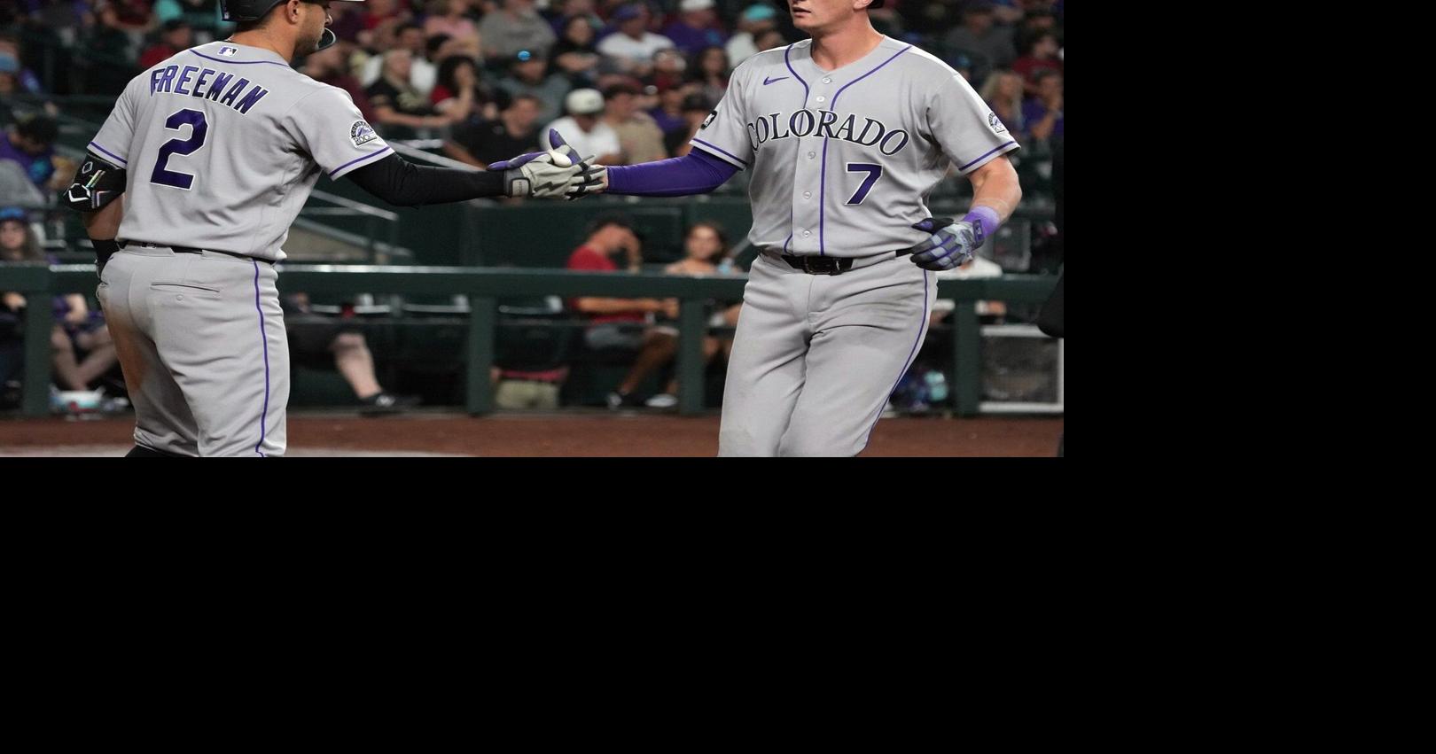 Rockies 1B TJ Rumfield leaves game with right hand contusion after hit ...