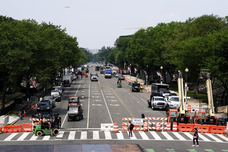 Military parade rolls through DC as 'No Kings' protesters across US ...