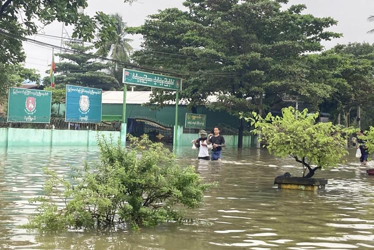 Heavy flooding in southern Myanmar displaces more than 14,000 people