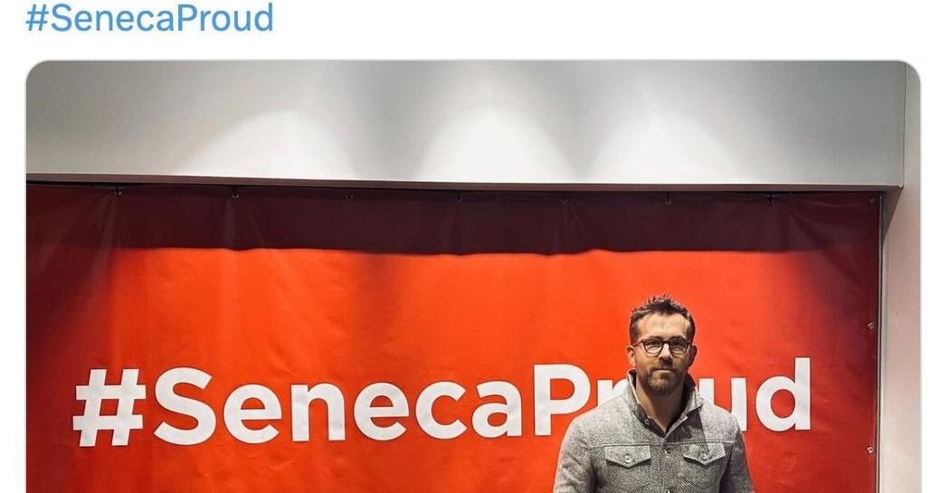 Ryan Reynolds comes to Toronto for a tour of Seneca College