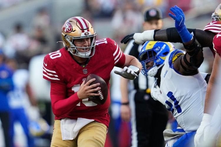 Matthew Stafford throws 4 TDs as Rams beat 49ers 42-26 for their 4th ...