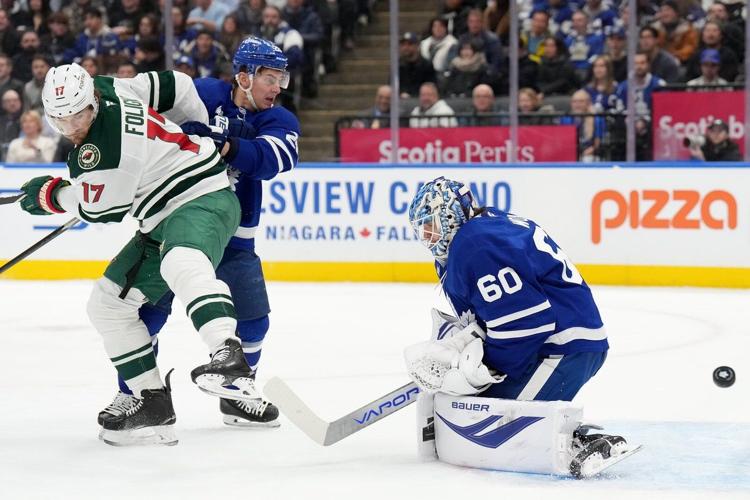 Foligno's first career hat trick pushes Wild past Maple Leafs 6-3