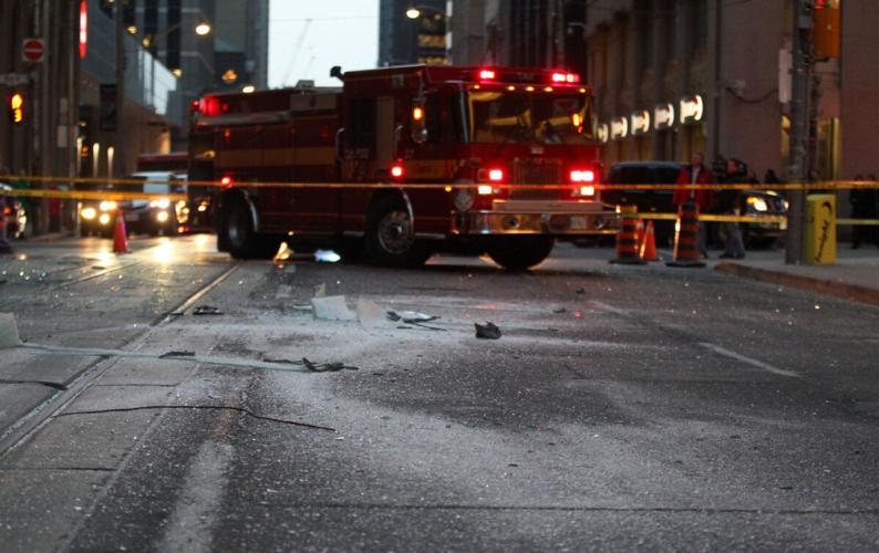 Trump Tower glass falls from 34th floor