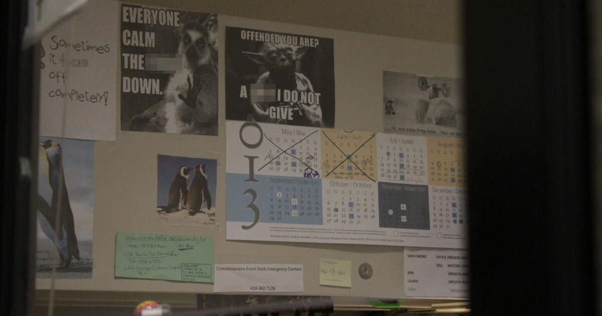 Profanity-filled posters at customs office sparked massive investigation