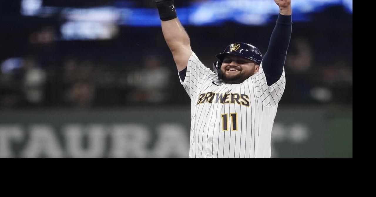 Lauer works 7, Tellez and Taylor homer as Brewers top Reds