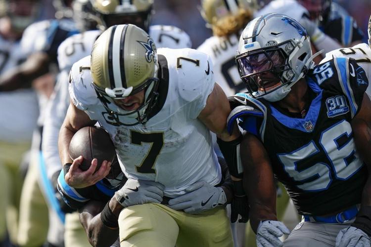 Chuba Hubbard runs for 2 TDs, Young leads winning drive as Panthers ...