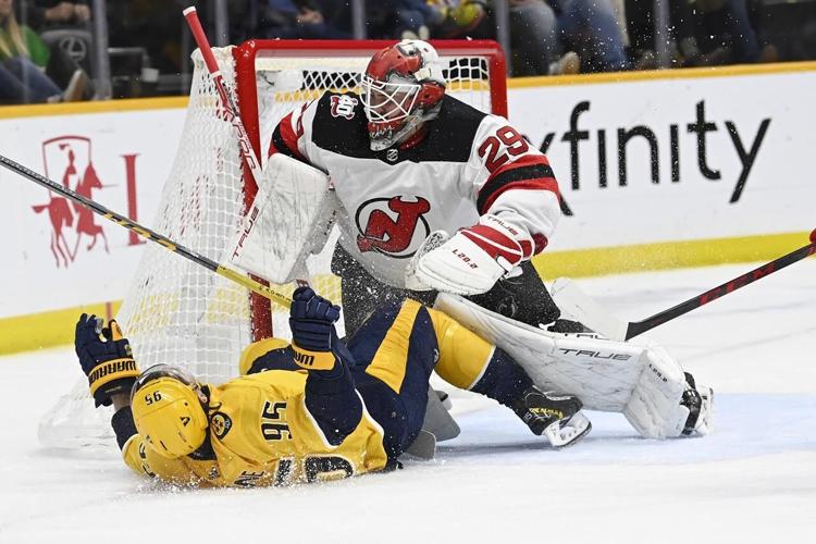 Duchene’s goal, assist lead Predators to 6-4 win over Devils