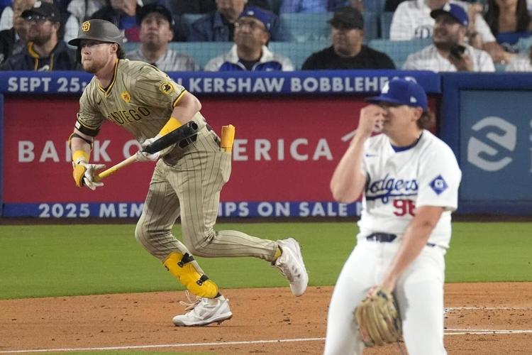 Padres turn triple play to clinch playoff spot with 4-2 win over Dodgers