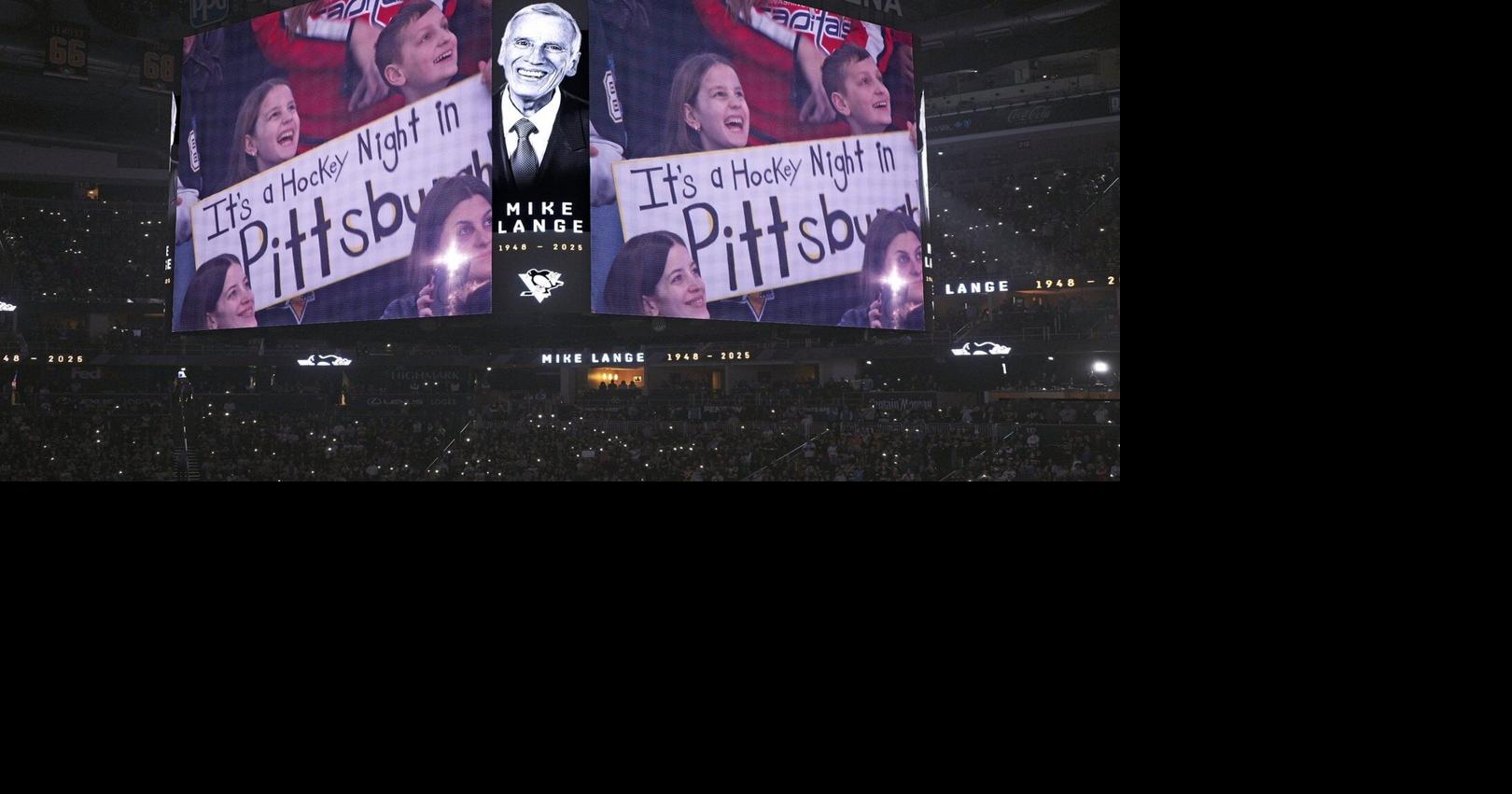 Penguins honor late Hall of Fame broadcaster Mike Lange during ...
