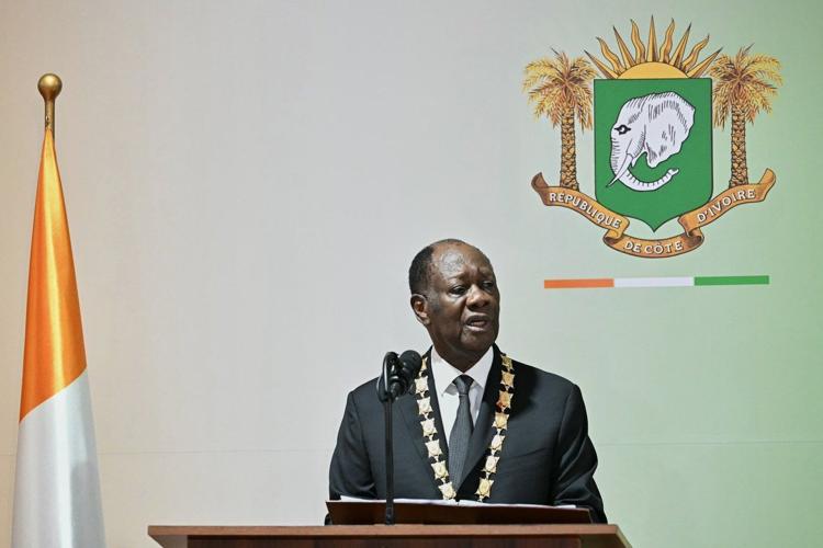 Ivory Coast's incumbent leader Ouattara is sworn in for a fourth term