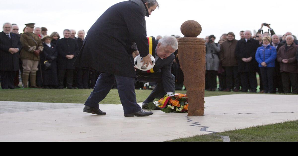 A century later, First World War’s Christmas Truce football game remembered