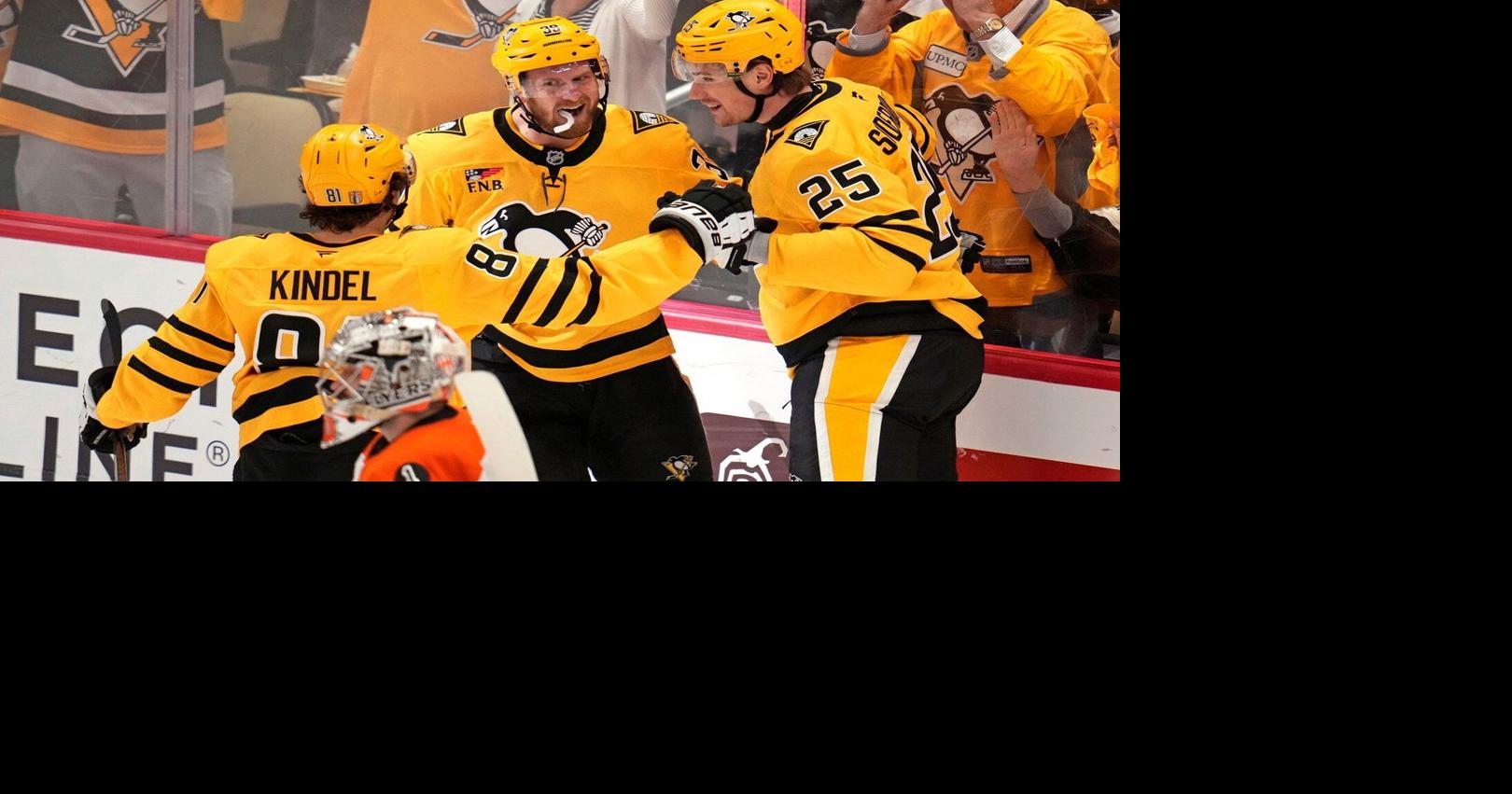 Penguins fend off elimination again with a 3-2 Game 5 win over Flyers ...