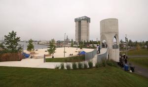Toronto’s Leslie Lookout Park opens in industrial Port Lands