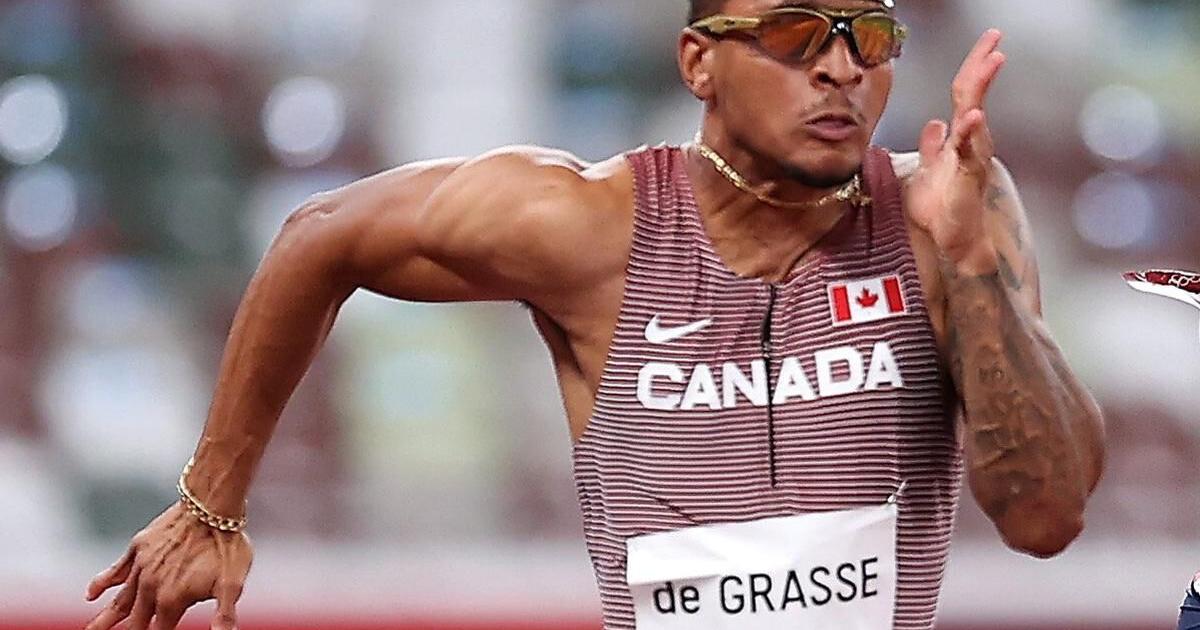 Andre De Grasse gets back up to speed and inspires local kids