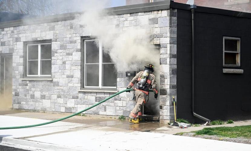 Photos: Fort Erie firefighters battle Jarvis Street blaze