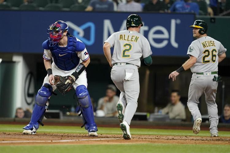 Mathias caps big night with HR in 9th as Rangers edge A’s