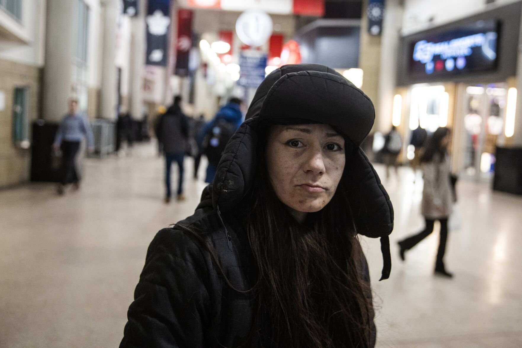 Inside Union as homeless Torontonians shelter from the storm