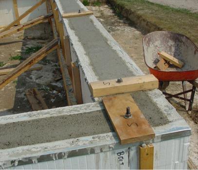 Building a foundation on bedrock