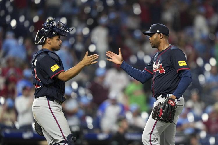 Chris Sale reaches 2,500 strikeouts, Braves beat Phillies 9-3 for a doubleheader split
