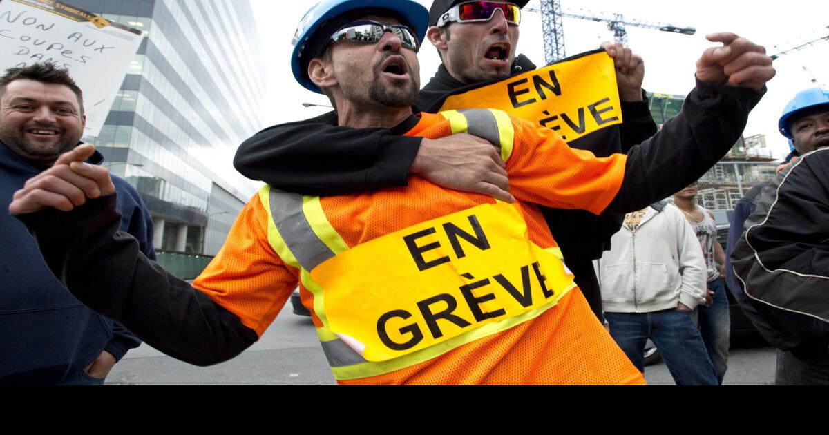 Quebec construction workers on strike after negotiations break down