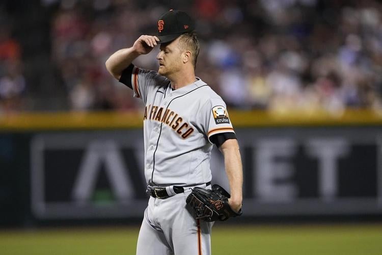 Giants right-handed pitcher Alex Cobb leaves game in 3rd inning after ...