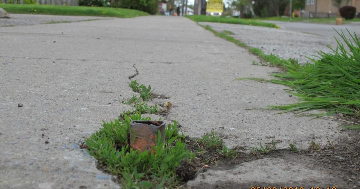 Four years later, stubby pipe is still a tripping hazard