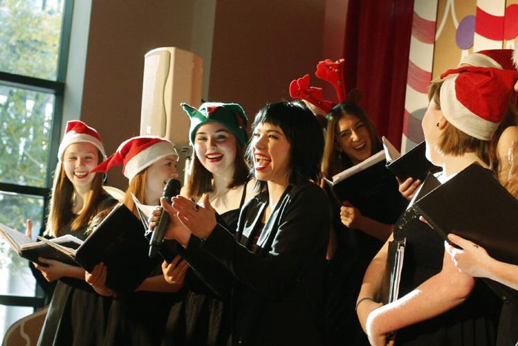 Carly Rae Jepsen hands out toys at SickKids
