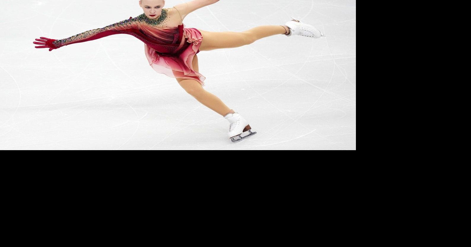 Petrokina leads short program in her European figure skating title defense