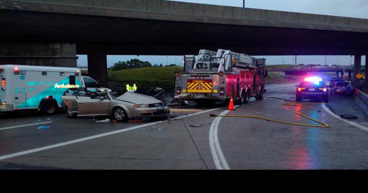One dead after collision with fire truck on Highway 427 exit ramp