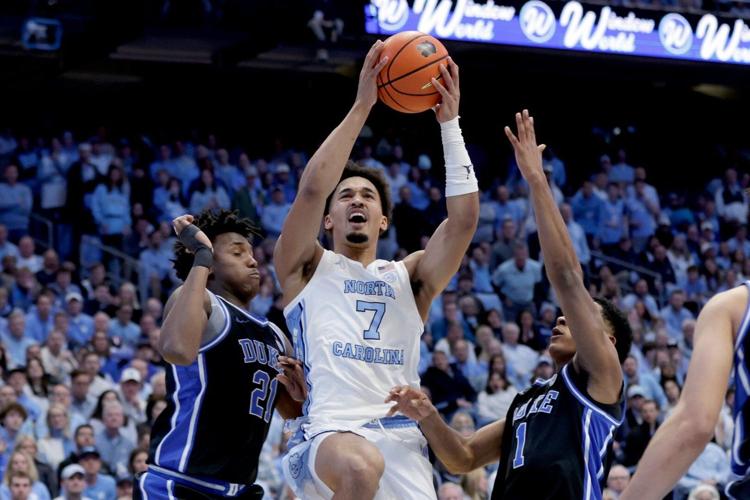 Seth Trimble hits late 3 to lift No. 14 UNC past No. 4 Duke 71-68 in ...