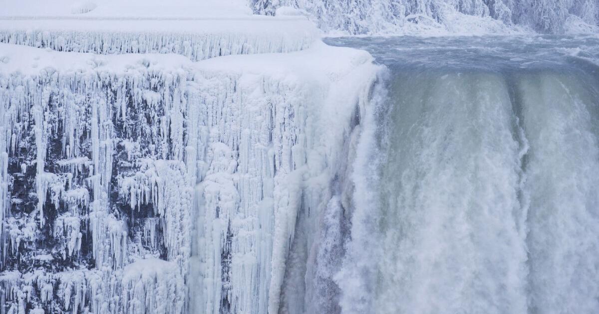 how to draw a frozen waterfall