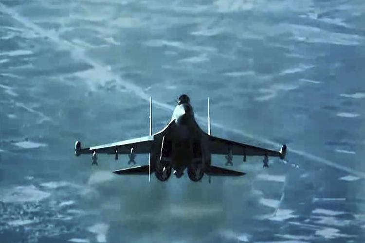 A Russian fighter jet fired flares at a U.S. drone over Syria and ...