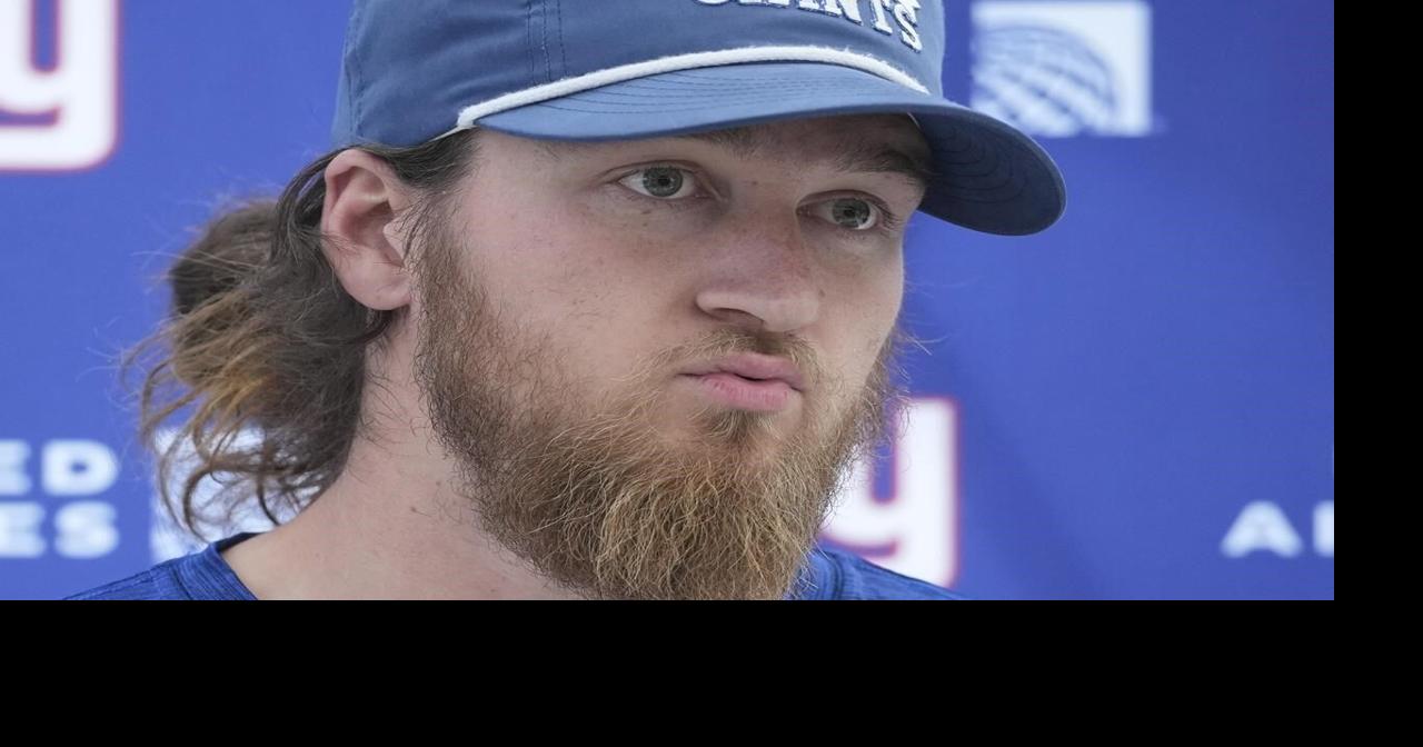 Punter Gillan returns from London and practices with Giants