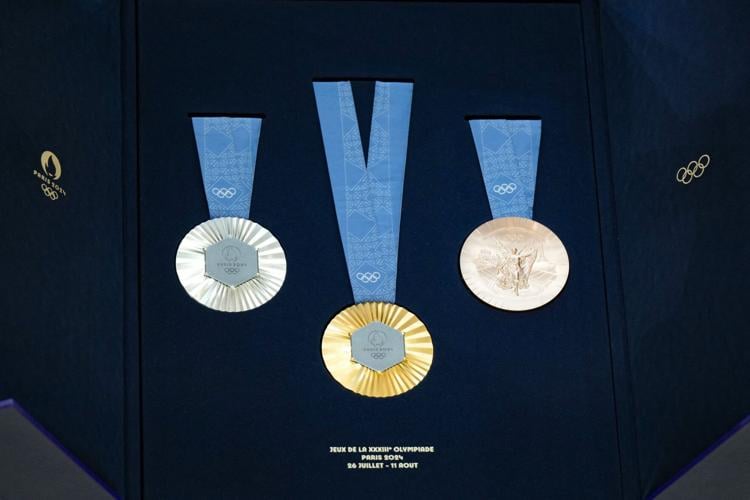 The Paris Olympics medals are made with pieces of the Eiffel Tower