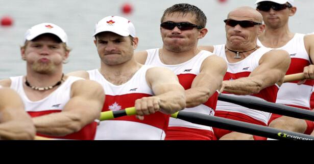 Close call for Canada's men's rowing eight in Beijing