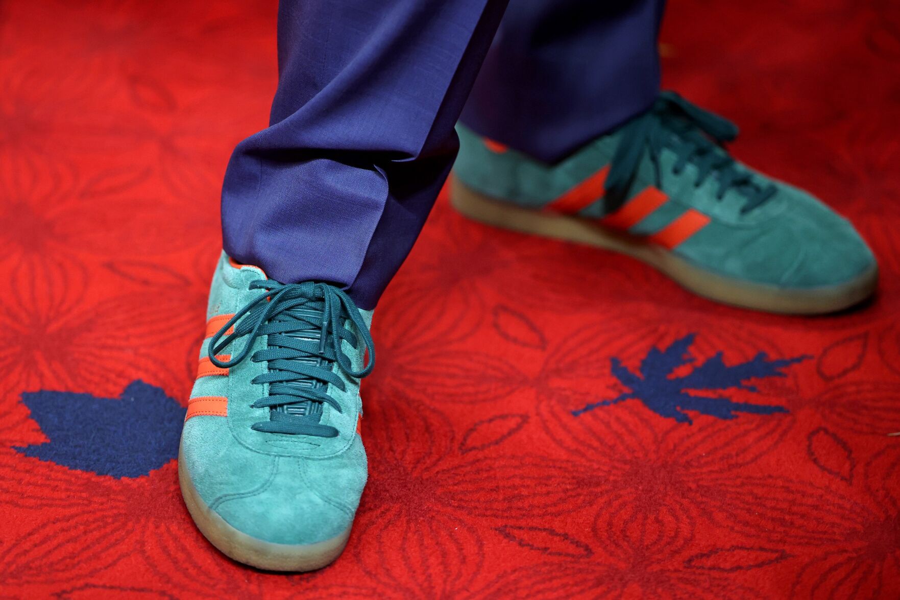 Trudeau attends throne speech in Adidas ‘retirement runners’