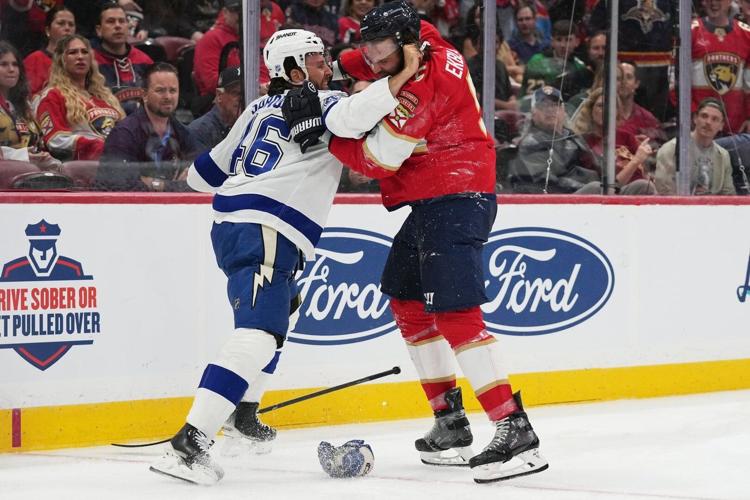 NHL suspends Tampa Bay's Sabourin for 4 games, Moser for 2 games after ...