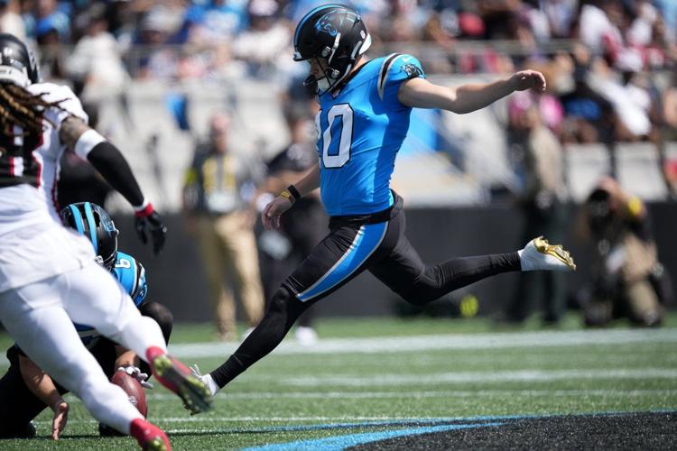 Panthers dominate Falcons 30-0 for first win of the season