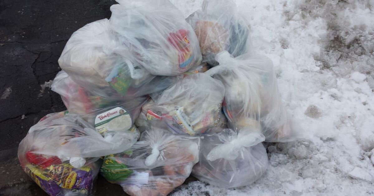 Spoiled food can be bagged and left for garbage collection, says city