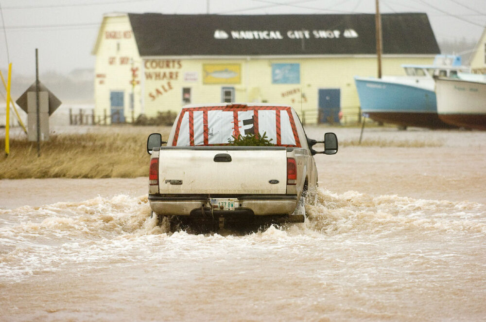 Atlantic storm causes power outages, coastal flooding