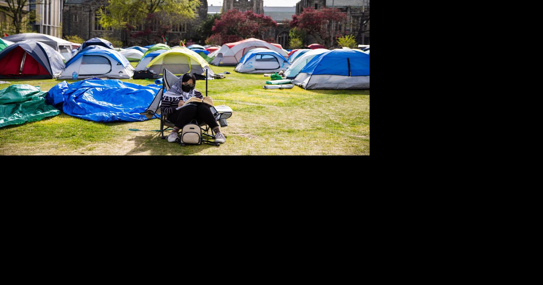 U of T alumnus visits encampment. Shares views: letters