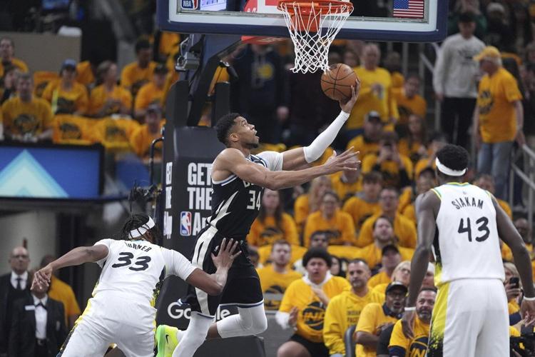 Siakam, Haliburton help Pacers race past Bucks 117-98 for a 1-0 lead in ...