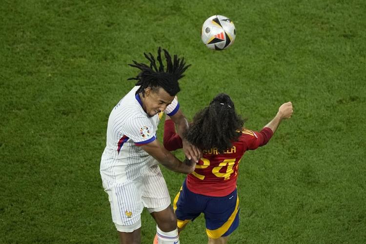 Aggrieved German supporters jeer Spain's Marc Cucurella during Euro ...