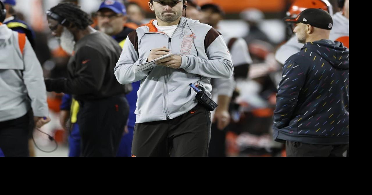 Mayfield doesn’t practice, could miss game with Steelers