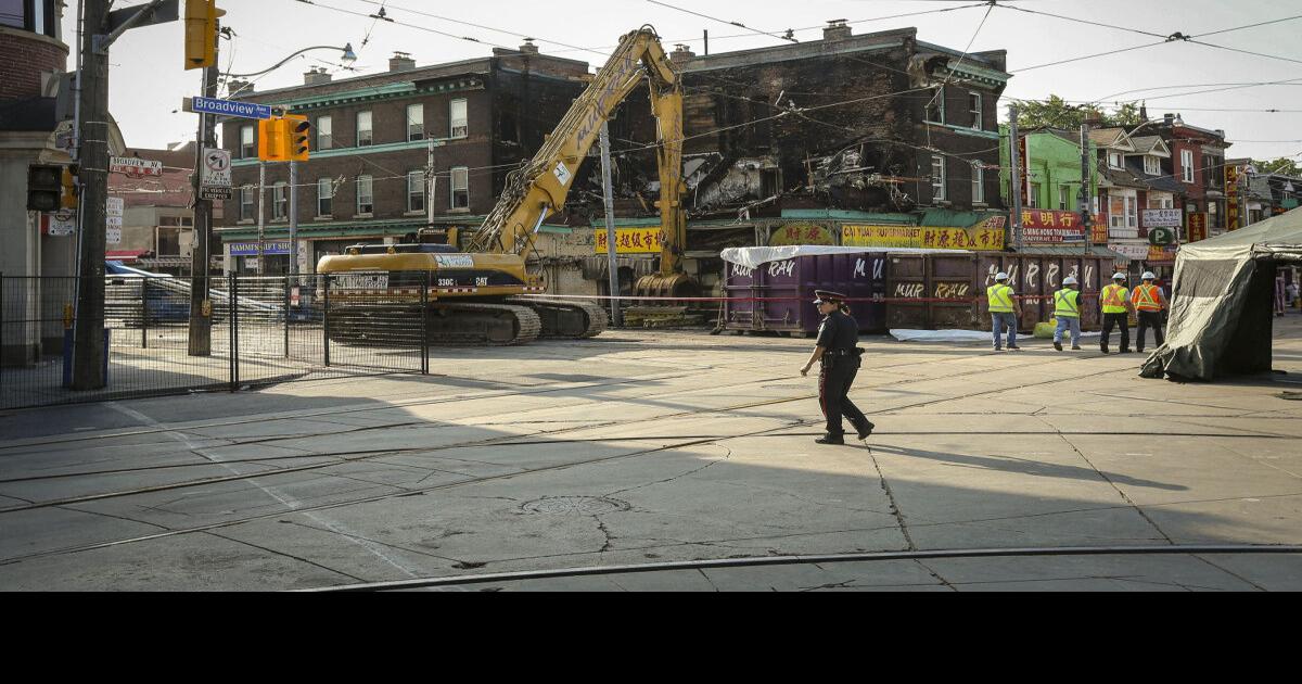 TTC service at Broadview and Gerrard back to normal after huge fire