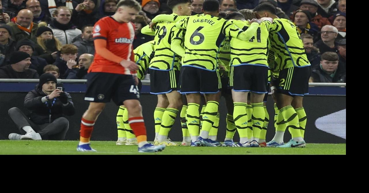 Declan Rice scores late winner for Arsenal in 4-3 victory over Luton in ...