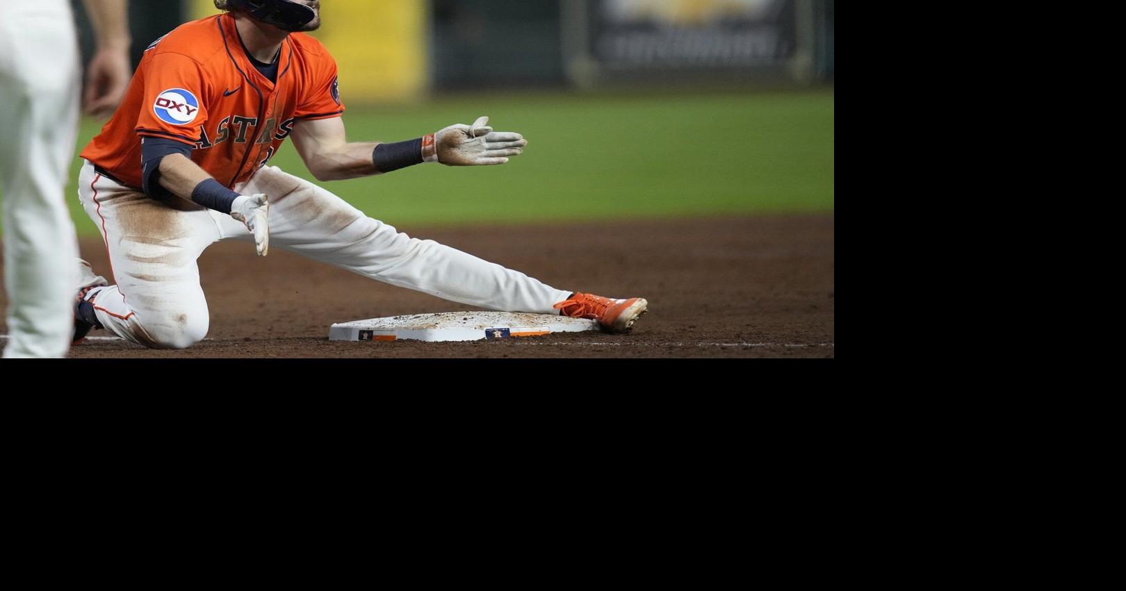 Astros rookie outfielder Jacob Melton sidelined with a sprained ankle
