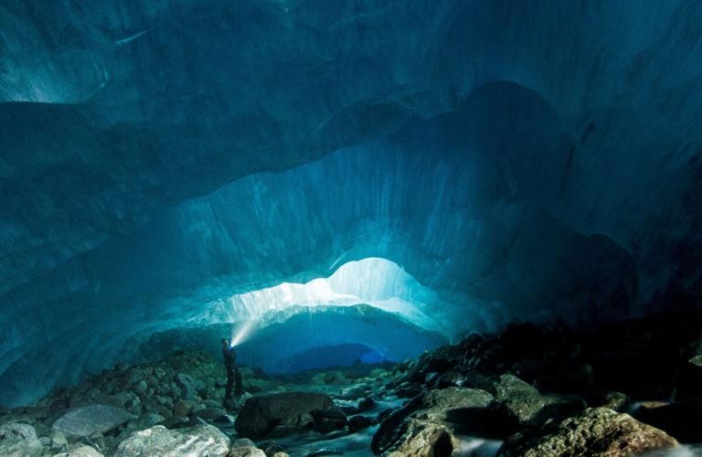 Walking beneath the ice on B.C.’s Pemberton icefield