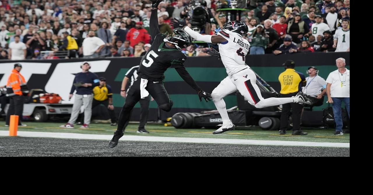 Jets' Garrett Wilson makes a jaw-dropping, 1-handed TD catch vs. Texans