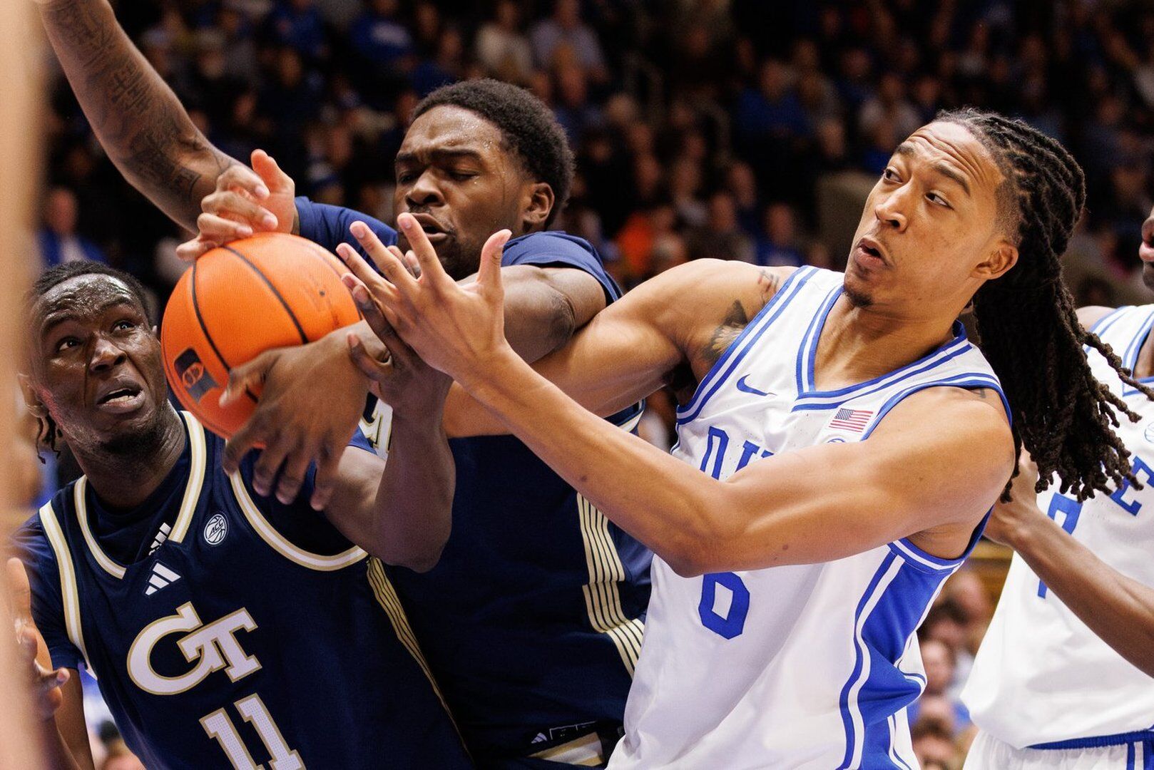 Boozer's double-double helps No. 6 Duke hold off Georgia Tech 85-79 in ...